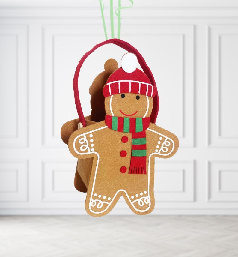 Gingerbread Felt Sweet Bag