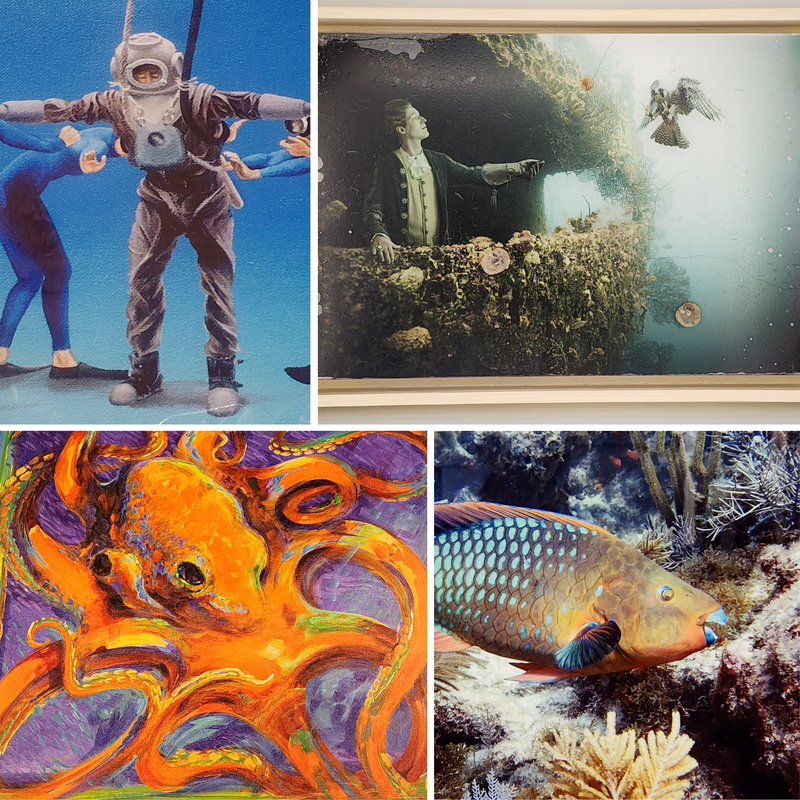 History of Diving Museum Artwork