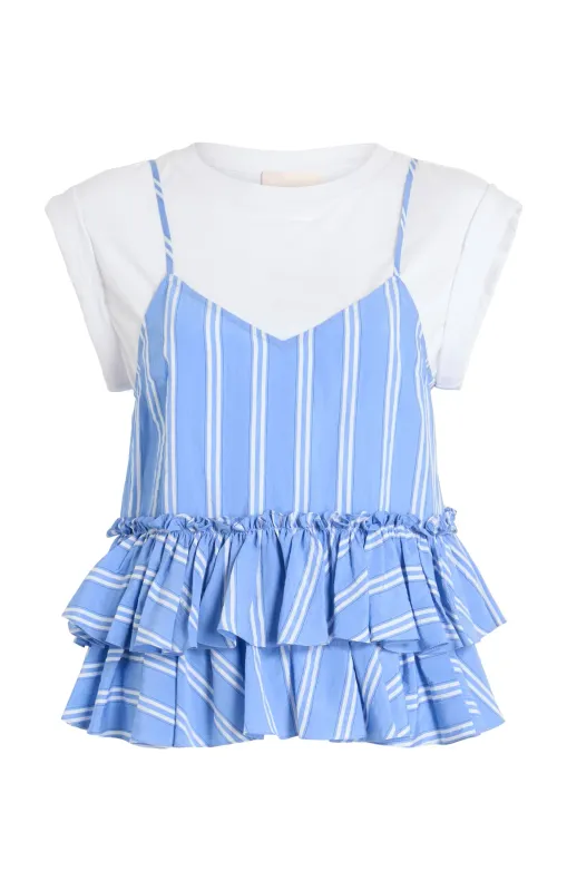 Seersucker Stripe Samantha Top