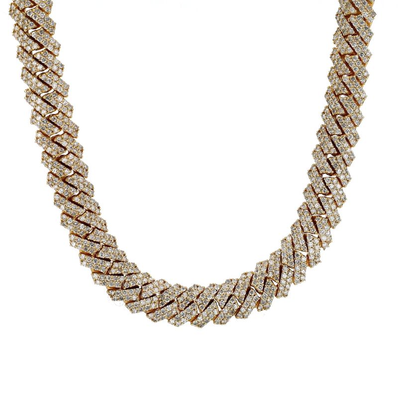 Frostbite Cuban Link Diamond - 14K Yellow Gold 165.2g 22"
