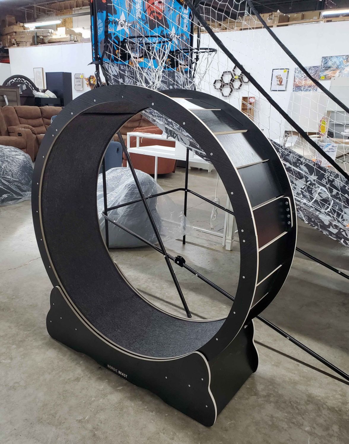 48” XL Cat Wheel Exercise Wheel for Large Indoor Cats up to 45 lbs Wide ...