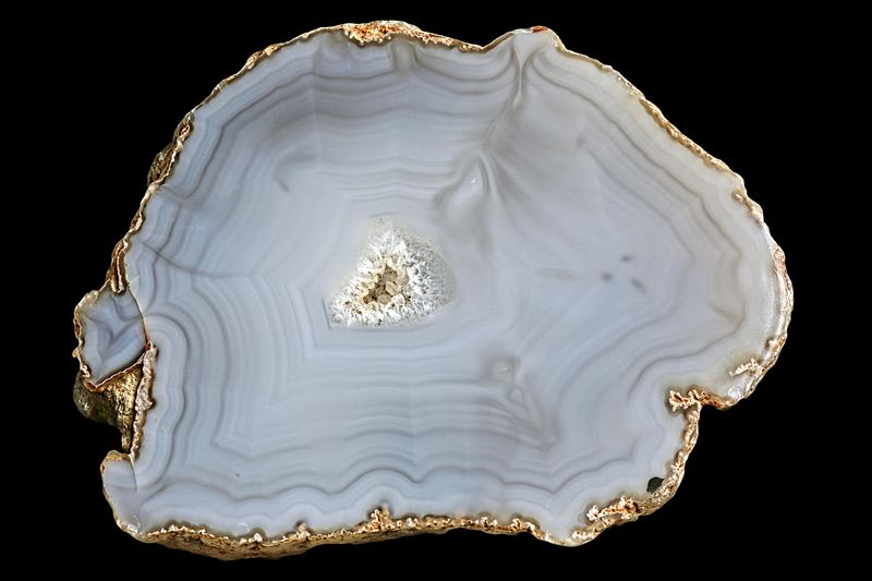 Fortification Agate with small geode