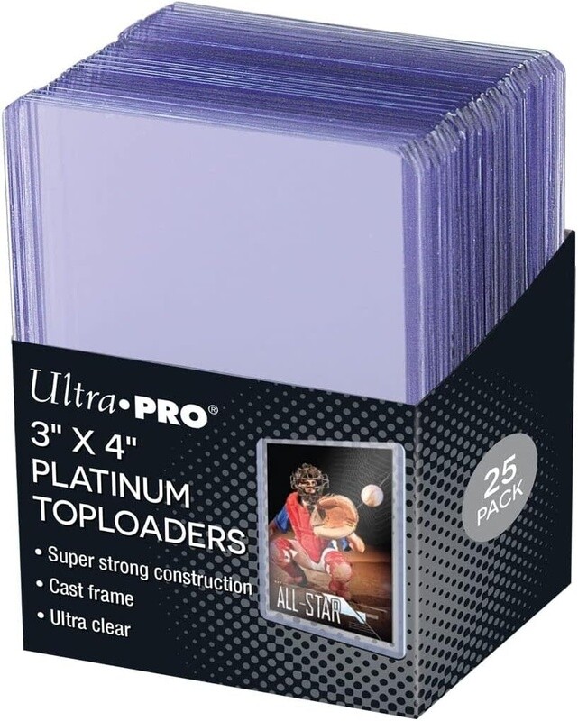 Ultra Pro - Platinum Toploaders - 3 x 4