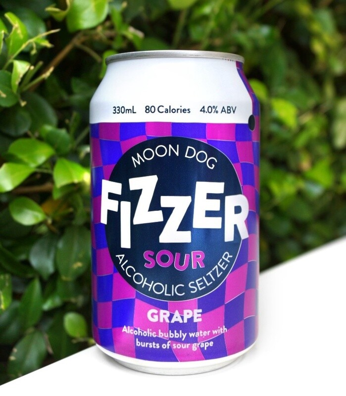 Moon Dog Fizzer Seltzer Grape Sour
