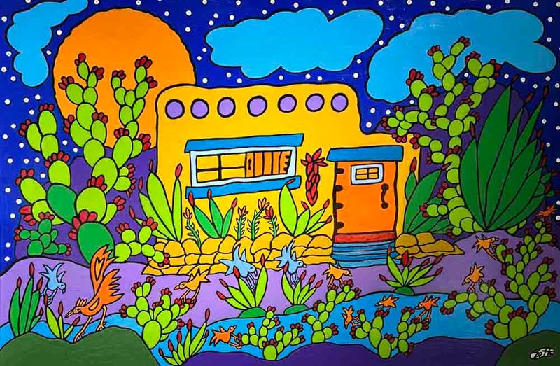 YELLOW ADOBE 24" x 36"