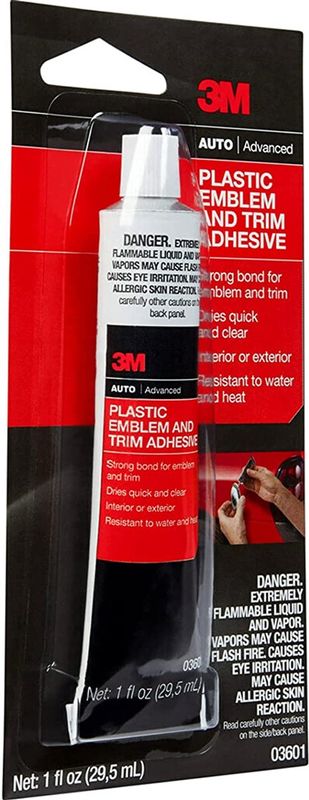 3M PLASTIC TRIM AND EMBLEM ADHESIVE - GLUE