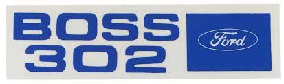1969-70 Mustang Boss 302 Valve cover decal