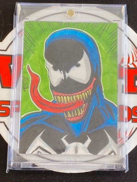 Venom - Original Sketch Card - Elvis Cardona