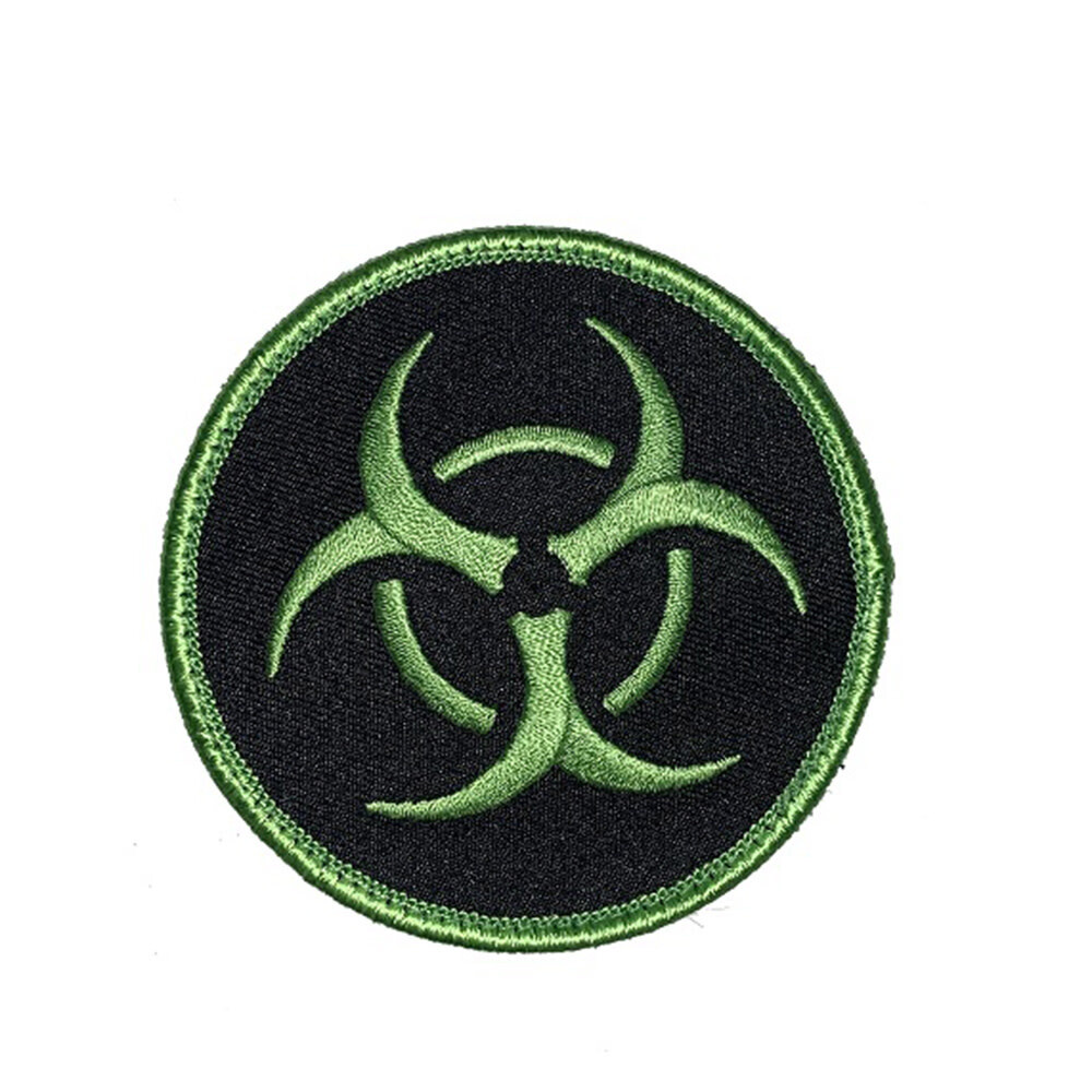 BIOHAZARD EMBROIDERED PATCH WITH VELCRO - Store - OutdoorsArmy