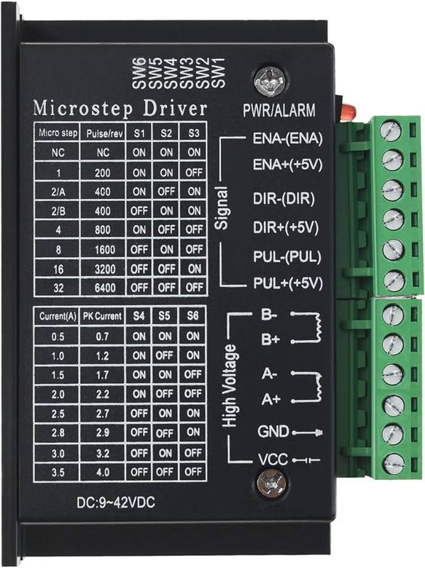 Microstep driver TB6600 4A 9-72V Nema 17
