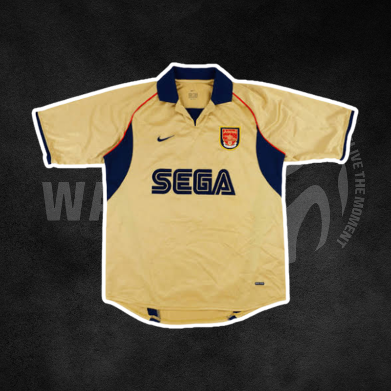Arsenal FC Sega Gold Retro Kit