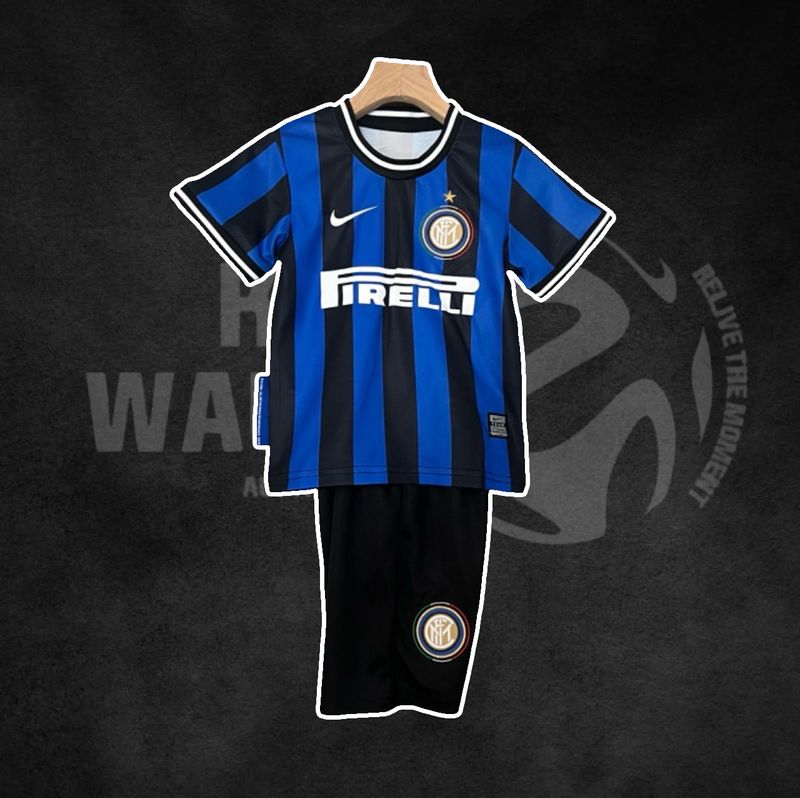 Inter Milan 2009/10 Home Retro Kids Kit
