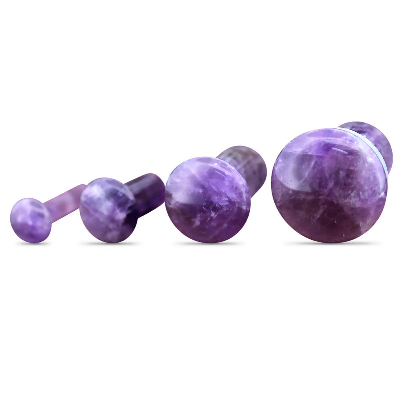 Single Flare Natural Stone Plugs