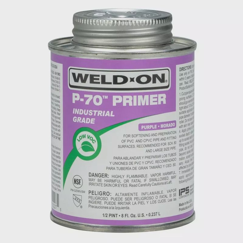WELD ON P-70 PURPLE PVC/CPVC PRIMER
