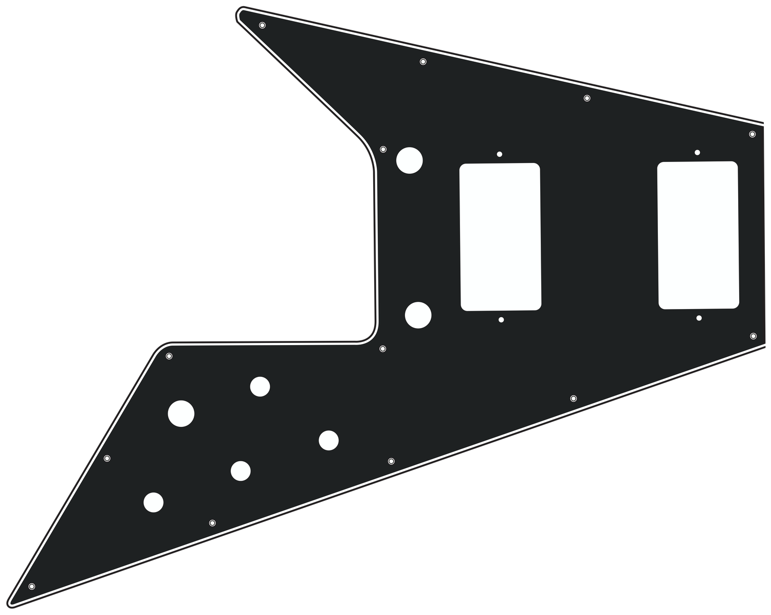 Gibson® 67 Flying V Reissue Style Pickguard – custom styles & options ...