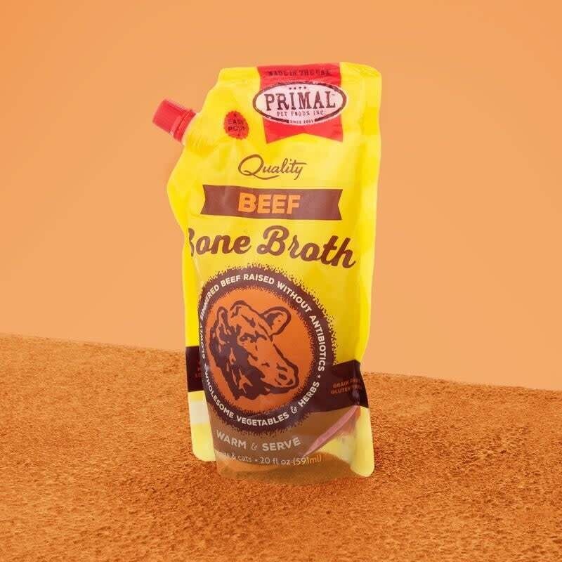 Primal Bone Broth Beef Formula 20 oz (Frozen)