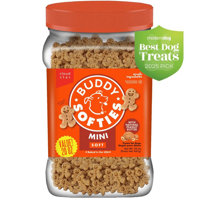 Cloud Star Buddy Softies Mini Soft Peanut Butter Biscuit Dog Treats 20 oz