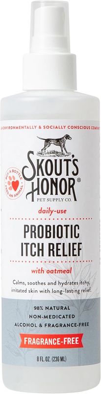 SKOUT'S HONOR Probiotic Itch Relief Spray for Pets - Non-Medicated ...