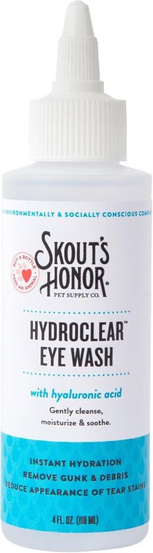 SKOUT'S HONOR HydroClear Eye Wash with Hyaluronic Acid, Non-Medicated ...