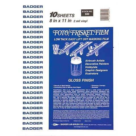 Frisket Film Sheet 8.5 x 11 Per Sheet