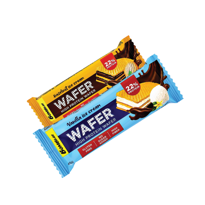 BOMBBAR GLAZED WAFER BAR IN CHOCOLATE 45G