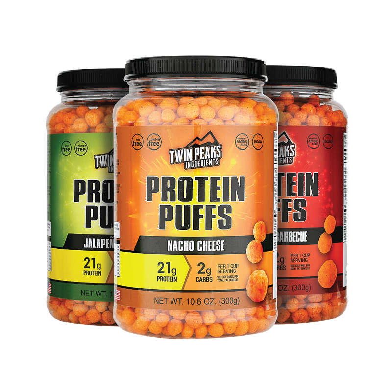 TWIN PEAKS PROTEIN PUFFS 10 SERVING JUGS