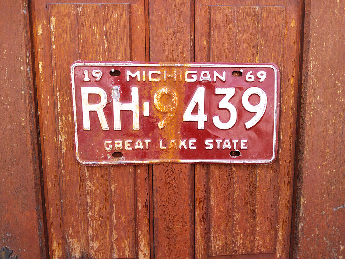PLAQUE MICHIGAN 1969