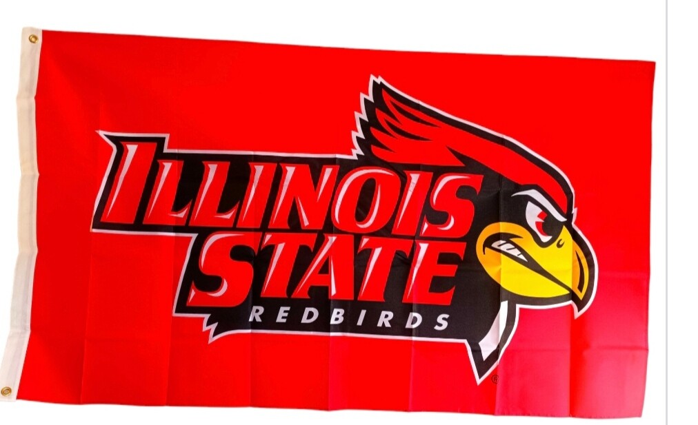 DRAPEAU ILLINOIS STATE RED BIRDS