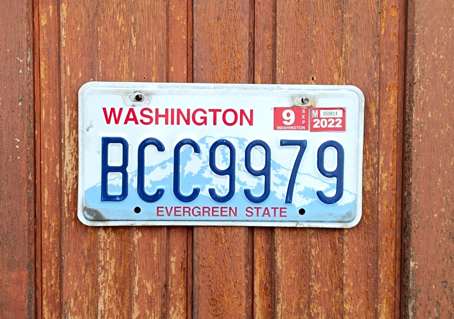 PLAQUE ETAT DE WASHINGTON