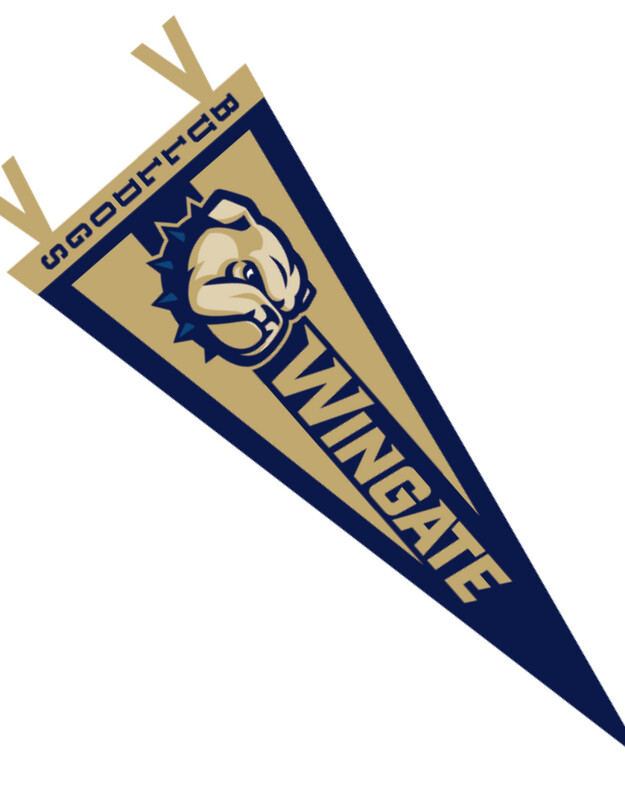 12 x 30 New Bulldogs Dog Head Wingate Pennant