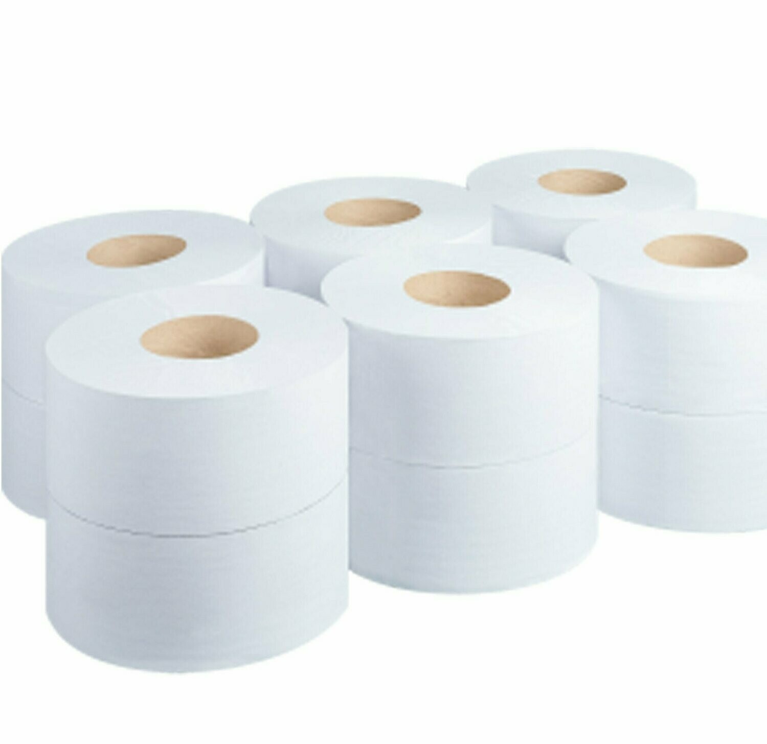 SPECIAL OFFER Mini jumbo toilet rolls 58mm core x 150M Case of 12
