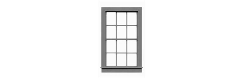 6/6 DOUBLE HUNG WINDOW O