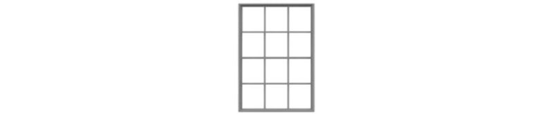 12 PANE MASONRY WINDOW O