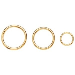 BRASS HARNESS RING 1''/25MMX4.9MM HRD0900