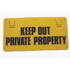 KEEP OUT PRIVATE PROPERTY SIGN