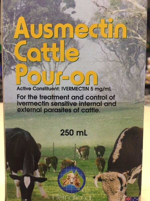 AUSMECTIN CATTLE POUR ON 250ML