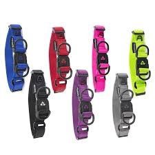 NYLON DOUBLE RING PREMIUM DOG COLLAR - EXTRA LARGE BLACK