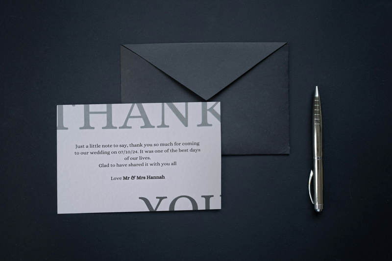 Silk Thank You Card