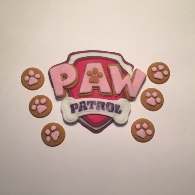 Paw Patrol Logo - Pink