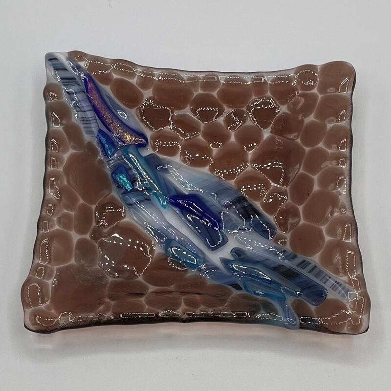 Brett Garrett, Fused Glass, Blues