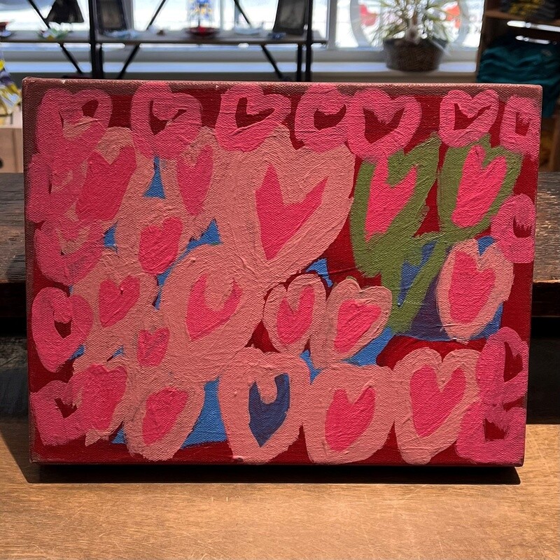 Brett Garrett, Acrylic on Canvas, 'Hearts In Unison'