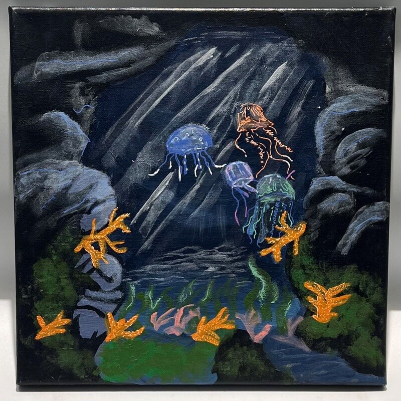 Tim Livelsburger, Painting, 'Dance of The Jellies'