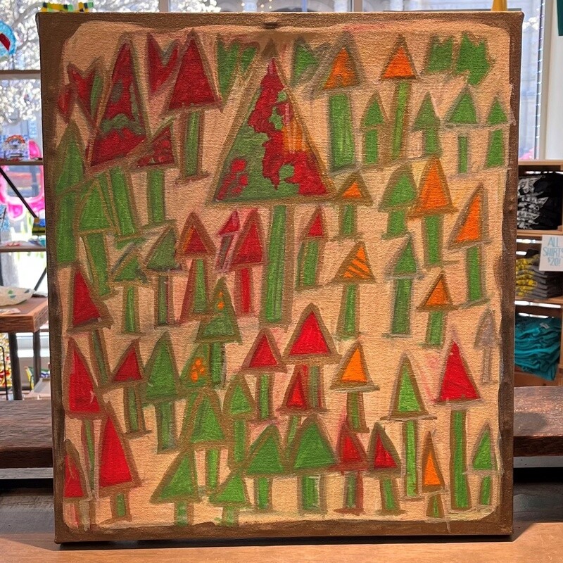 Brett Garrett, Painting, 'Festive Trees'