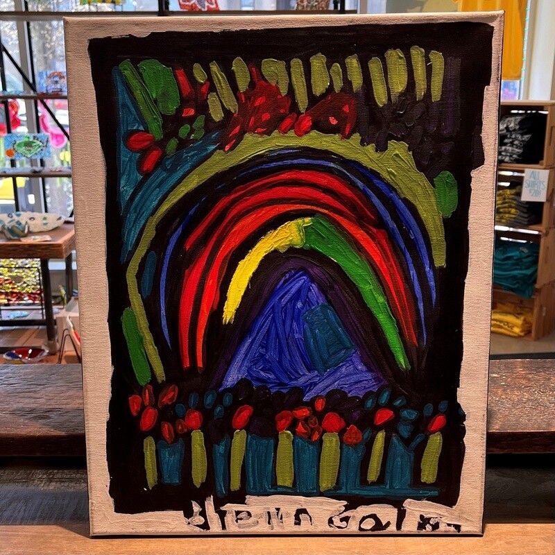 Brett Garrett, Rainbow, Acrylic on Canvas [MU Installation]