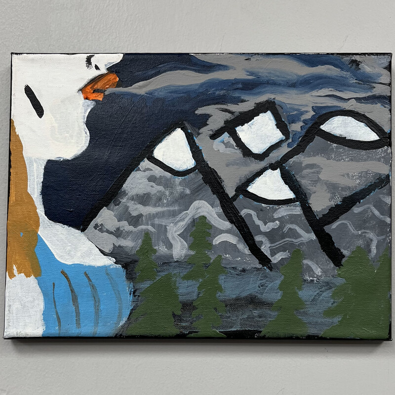 Tim Livelsburger, Cool Mountain Breeze, Acrylic on canvas