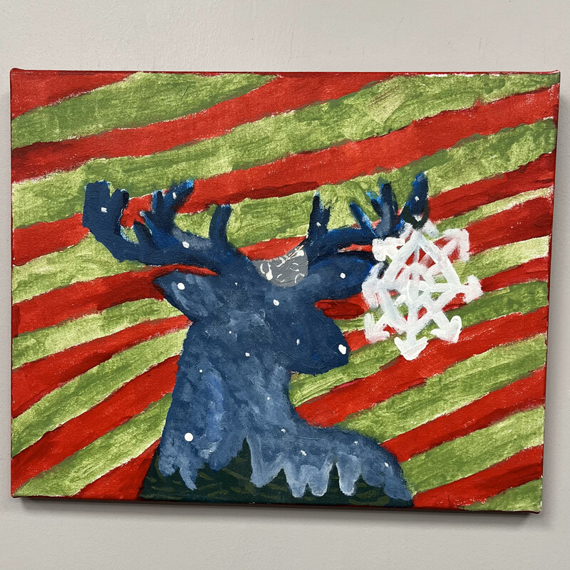 Tim Livelsburger, Acrylic on canvas, 'Christmas Eve flight'