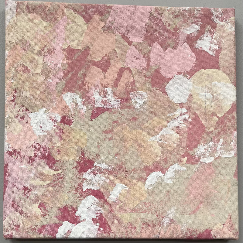 Alphonso Rowe, Pastel Petals, Acrylic on Canvas