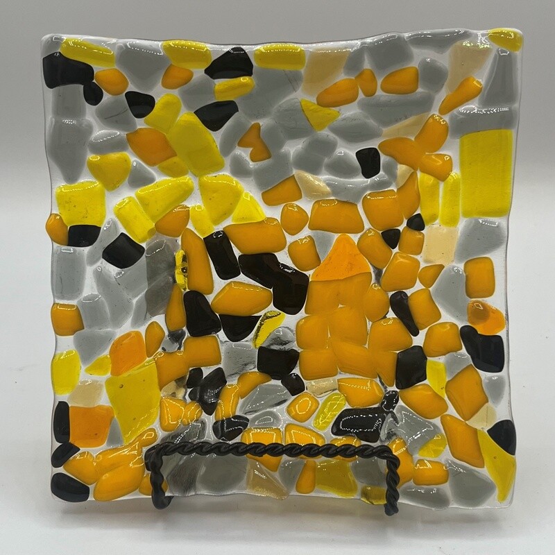 Steve Gall, Yellow and Black glass dish