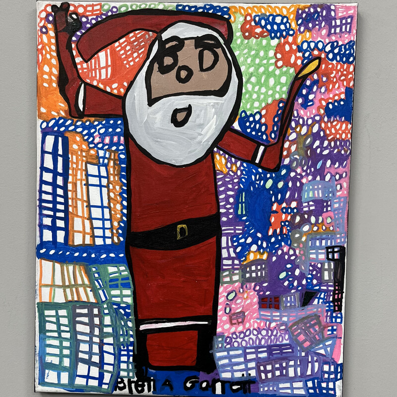 Brett Garrett, Santa's Festival of Lights, Acrylic on Canvas