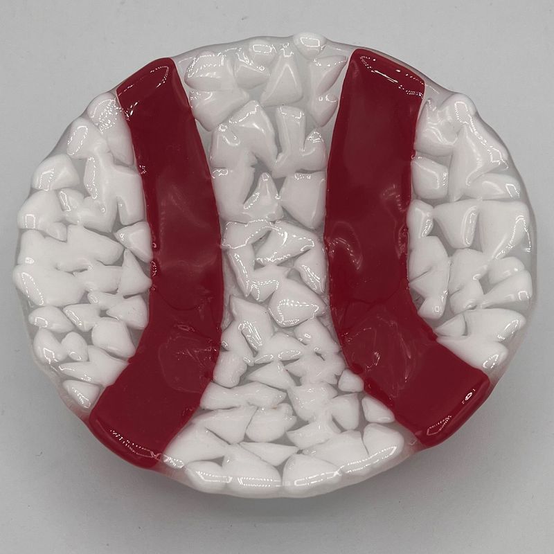 Adam Gibbemeyer, Fused Glass Bowl, Baseball
